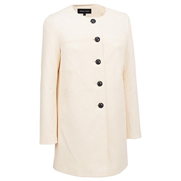 Black Rivet | Jackets & Coats | Black Rivet Cream Trench Coat With ...
